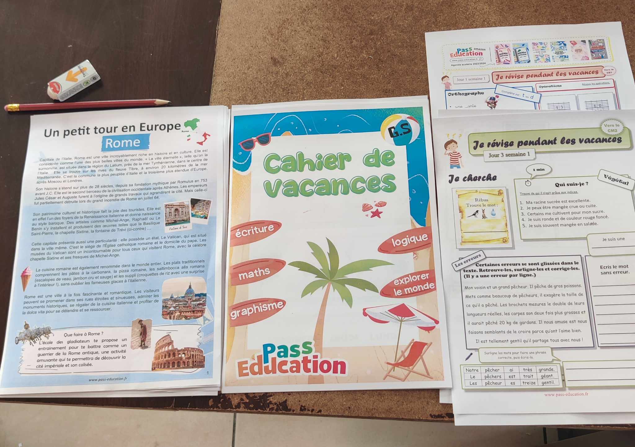 Cahiers de vacances GRATUITS avec Passéducation - Payette Family